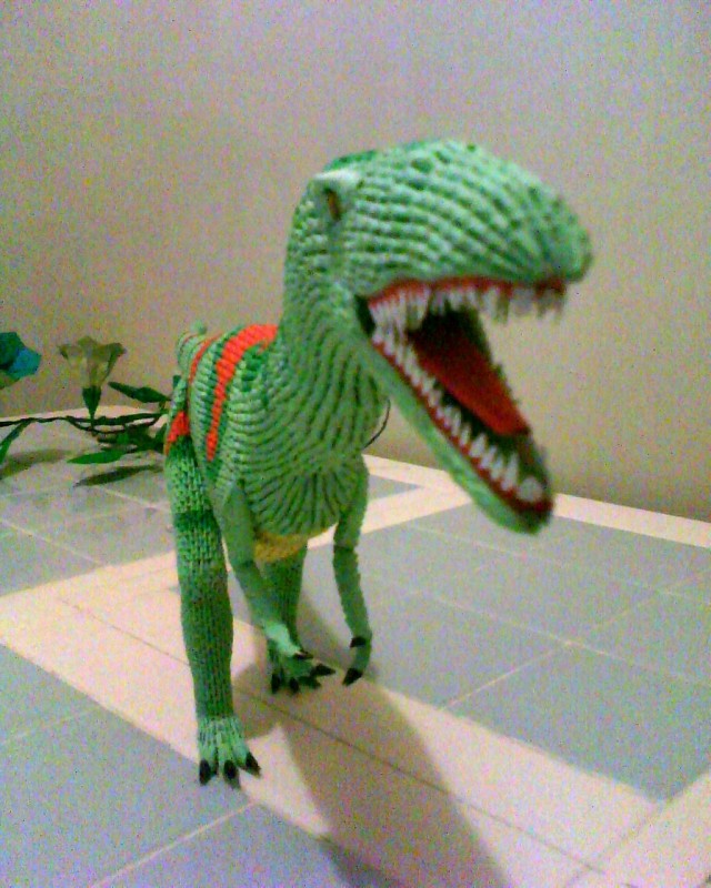 3d Origami Raptor 3 3D Origami Art 3d-origami-raptor-3-3d-origami-art